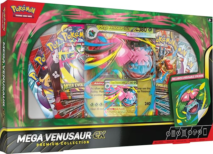 Pokémon TCG: Mega Venusaur ex Premium Collection Box — The Gift Mart